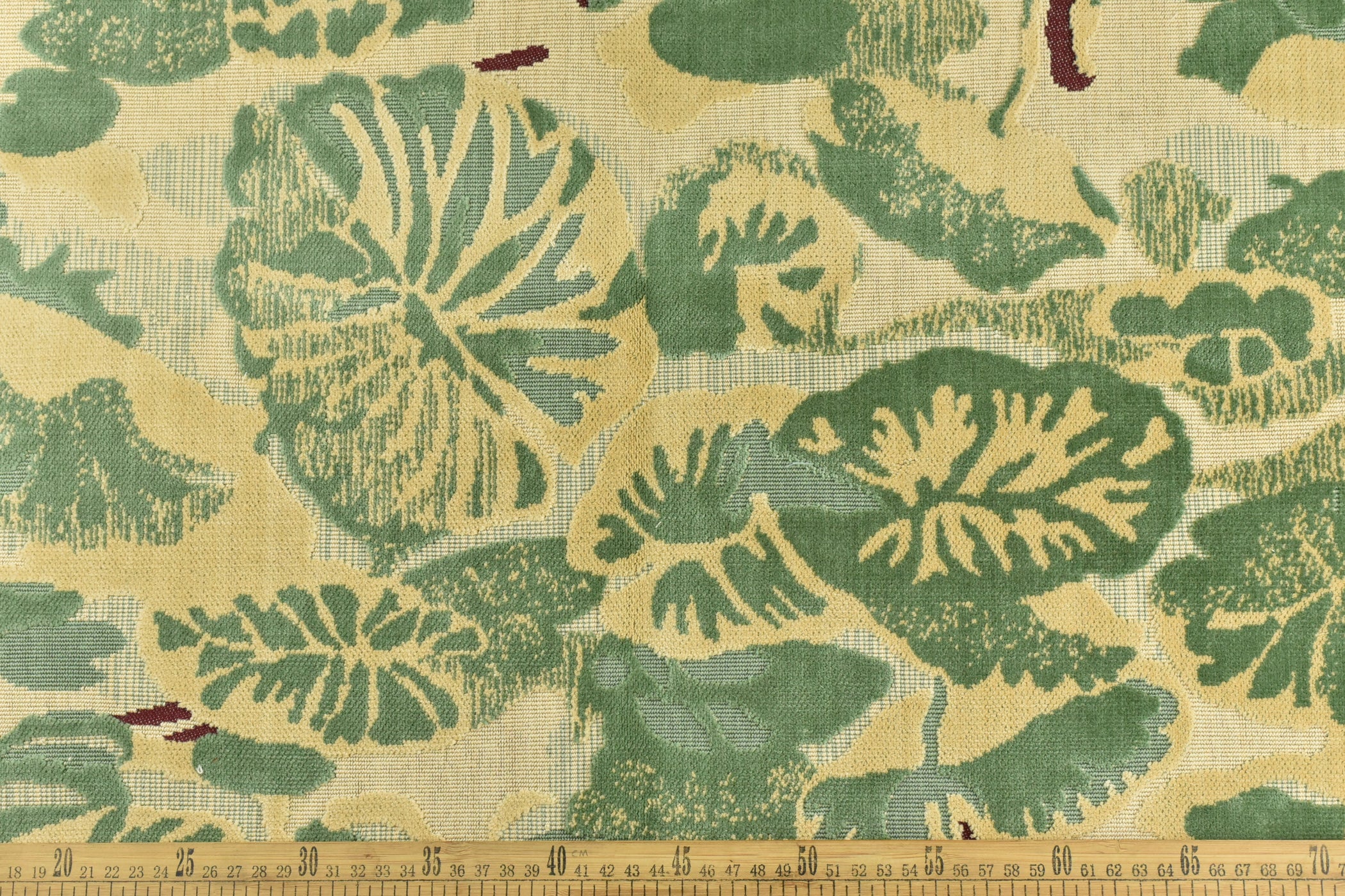 Heavy Duty Floral Jacquard Linen Tencel Blend Water Lily Raised Cut ...