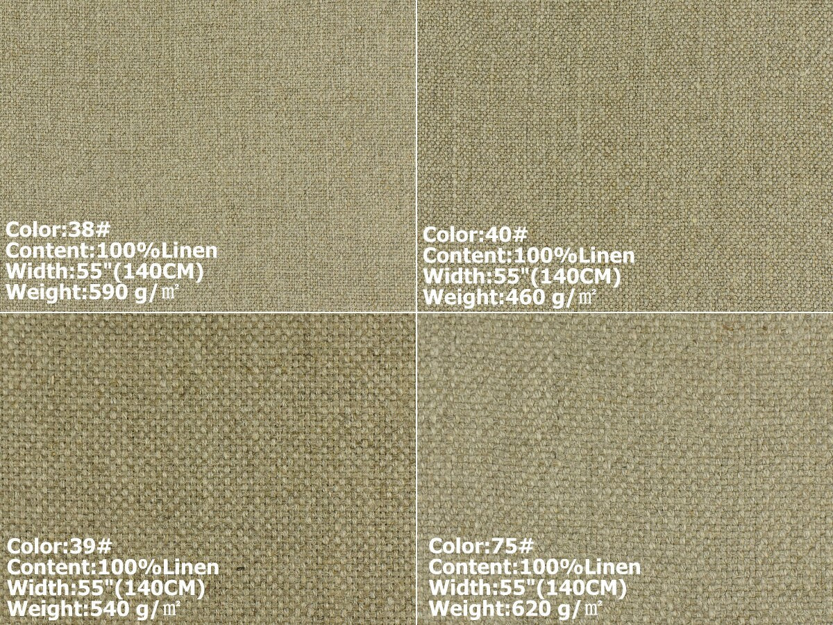 100% Natural Linen Upholstery Fabric|Heavy Weight Pure Linen Fabric For ...