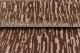 Heavy Duty Raised Velvet Stripe Upholstery Fabric in Gold|3D Geometric ...