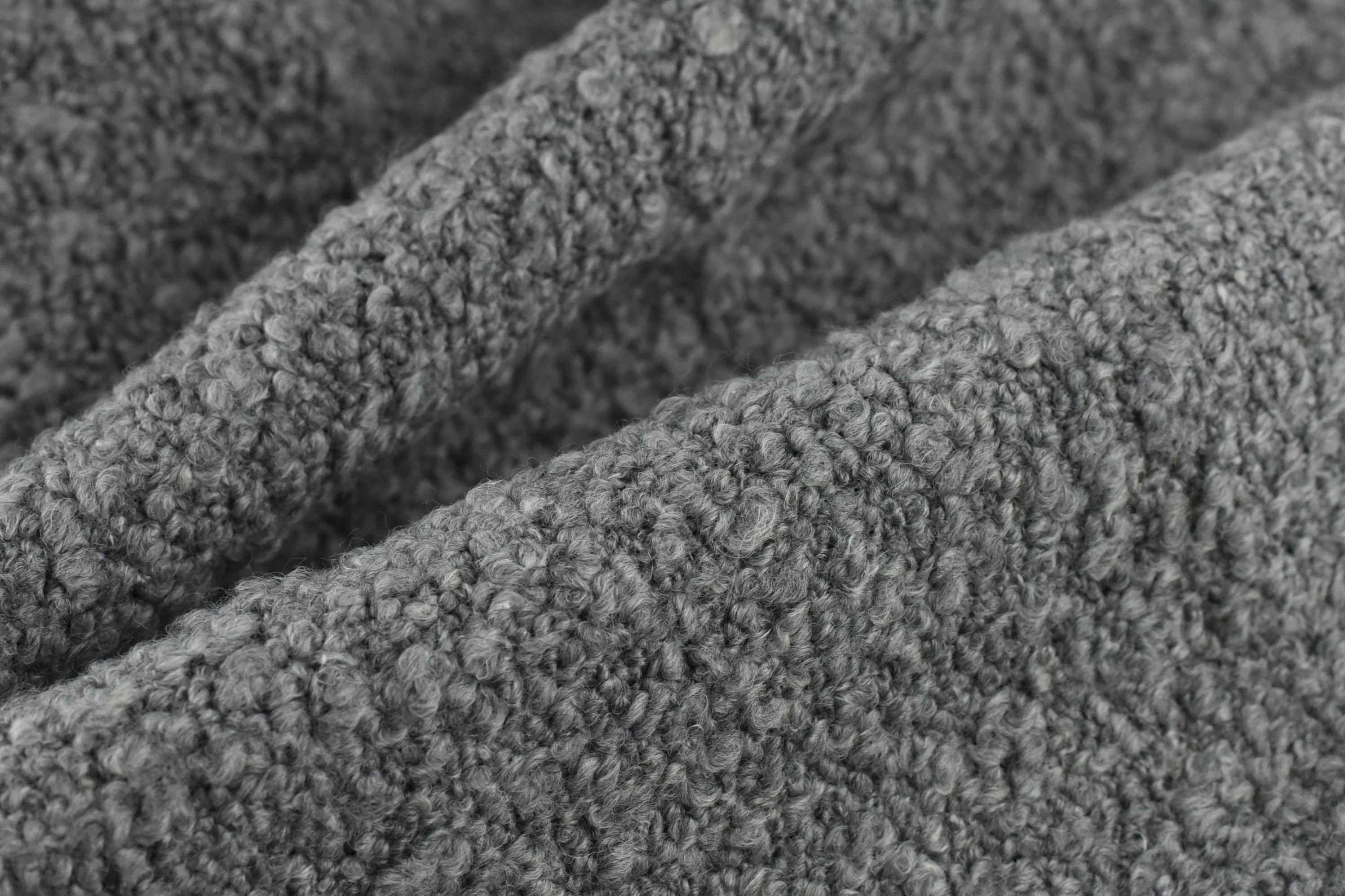Heavy Weight Wool Linen Blend Textured Boucle Upholstery Fabric For Ch ...