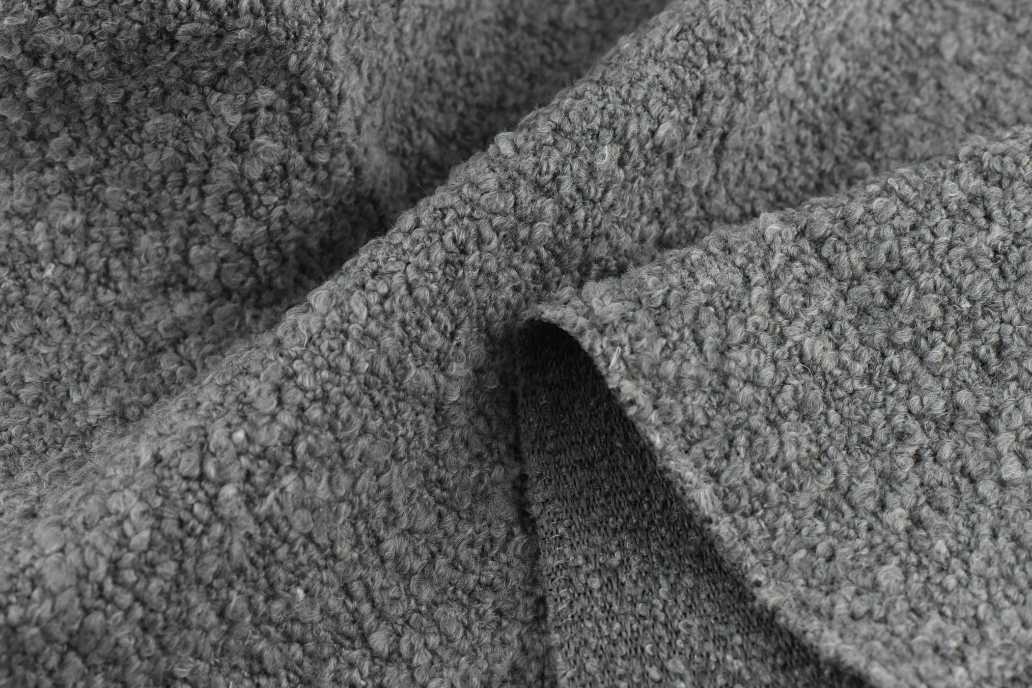 Heavy Weight Wool Linen Blend Textured Boucle Upholstery Fabric For Ch ...