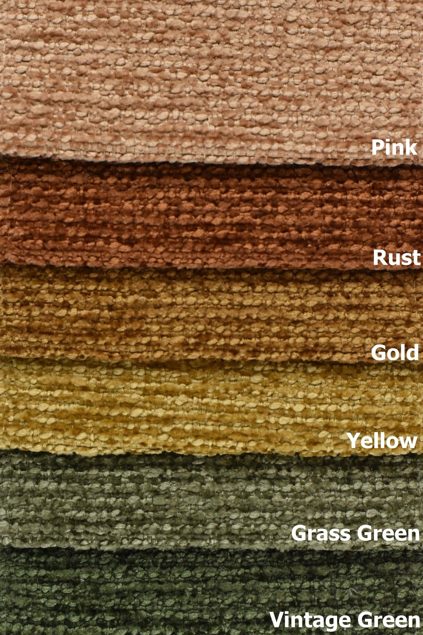 Exclusive Plushed Textured Gold Pink Chenille Upholstery Fabric For ...