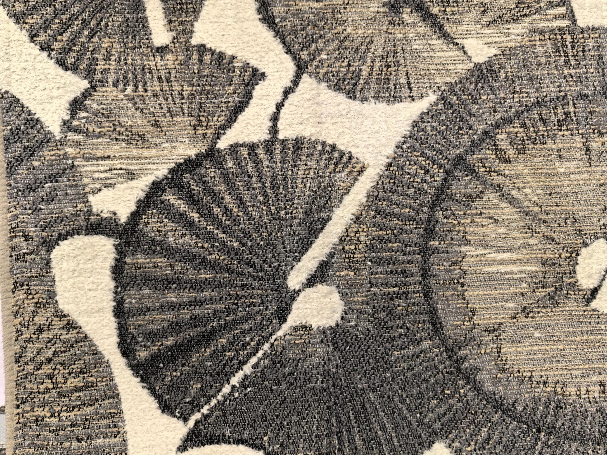Mid Century Modern Designer Lotus Leaf Woven Upholstery Fabric|Heavy ...