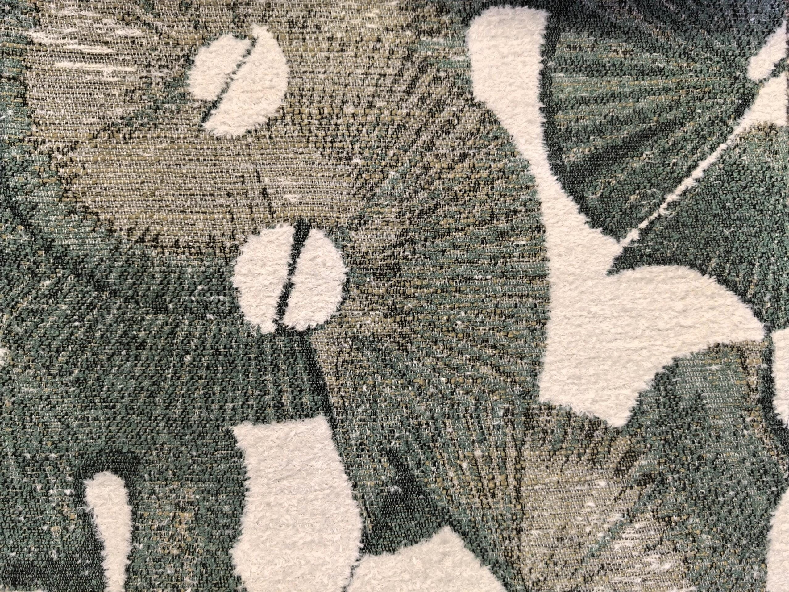 Mid Century Modern Designer Lotus Leaf Woven Upholstery Fabric|Heavy ...