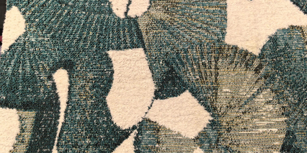 Mid Century Modern Designer Lotus Leaf Woven Upholstery Fabric|Heavy ...